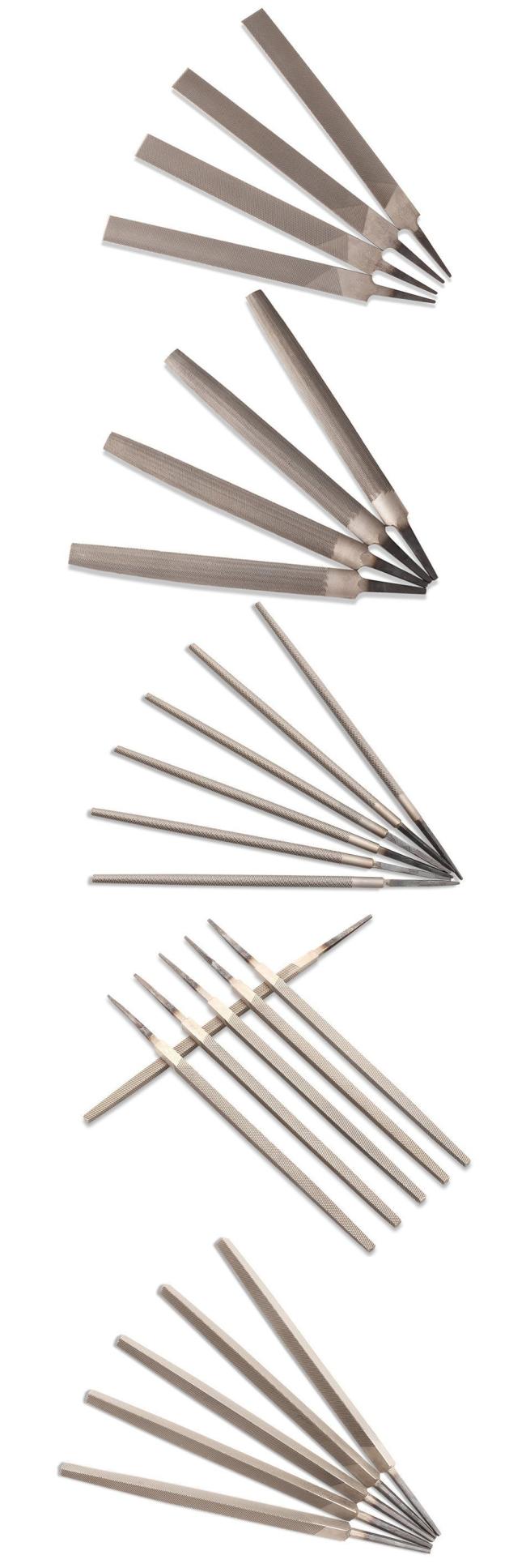 6PCS Carbon Steel File Set with Plastic Carrying Case