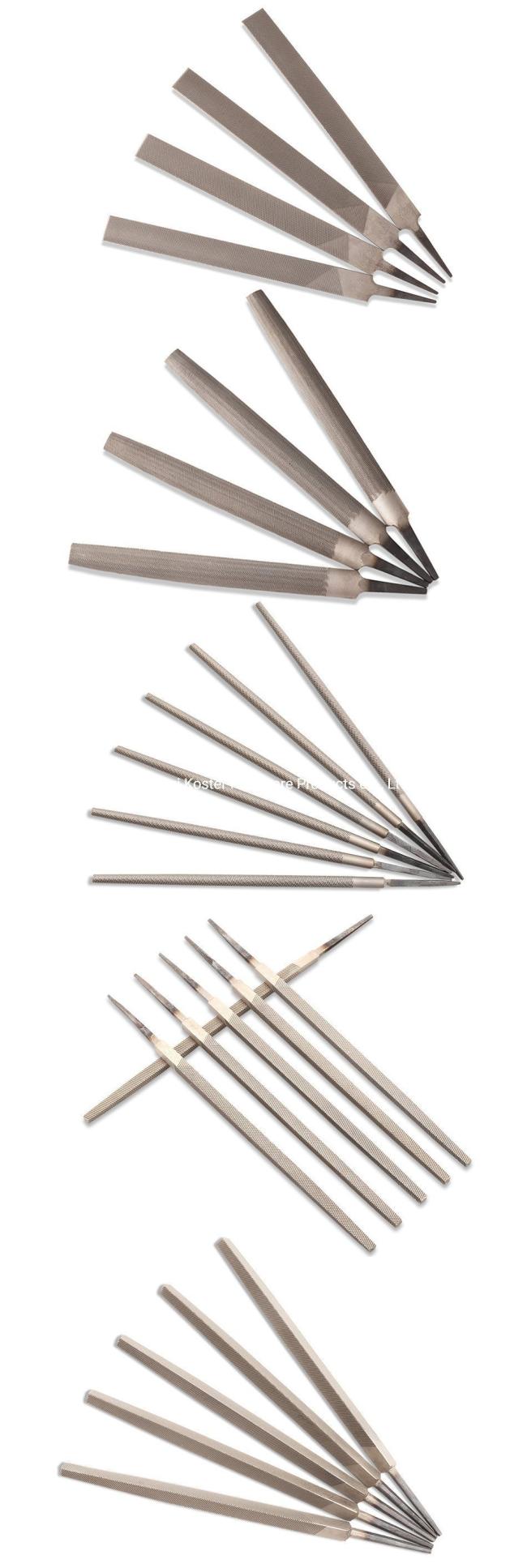 Flat Type Steel Files T10 T12 Size 6 8 10 13 Inch Bastard Second Smooth Single Double Cut Tooth Engineer′ S Hand Tools