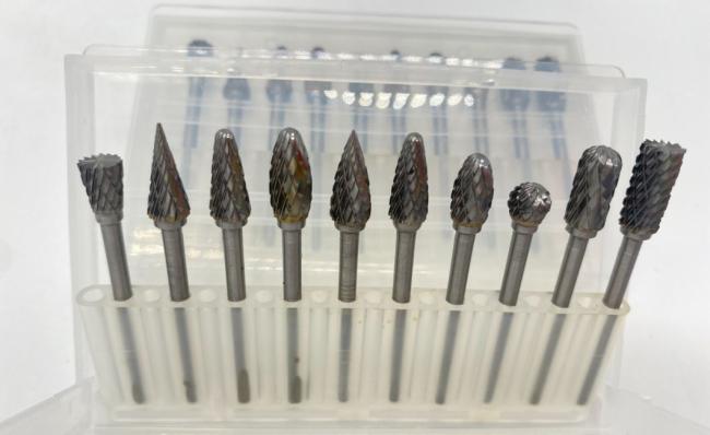 Support Custom Design 1/4" Ball Shape Cutting Tools Tungsten Carbide Rotary Burr Set