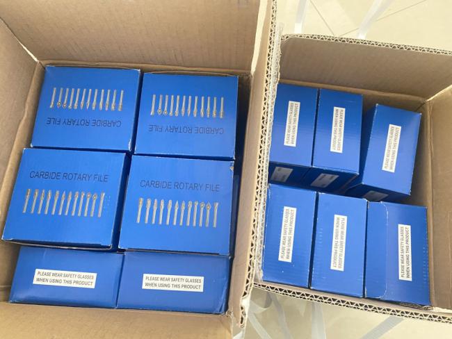 Sf Tree Shape with Radius End 1/4 Inch 6mm 6.35mm Shank Diameter 12mm Flute Porting Tools Tungsten Rotary Files Carbide Burrs