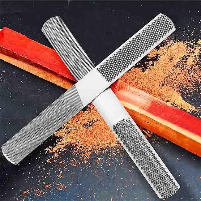 High-Quality 8-Inch Four-in-One Steel Wood File, Semicircular Flat Woodworking Fitter File, Multi-Function File