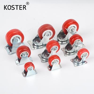 Cina 1-3 pollici mobili in plastica ruota rotante con spessore 17mm/21mm/27mm/27mm in vendita