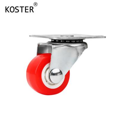Cina 1-3 pollici mobili in plastica ruota rotante con spessore 17mm/21mm/27mm/27mm in vendita