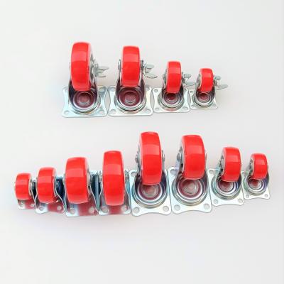 Cina 1-3 pollici mobili in plastica ruota rotante con spessore 17mm/21mm/27mm/27mm in vendita