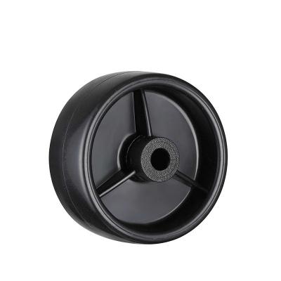 China Lichte 1 inch tot 3 inch Meubels PP Zwarte Draaiend Glijbaan met gat Afstand 29 Te koop
