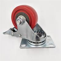 China Customized Request for Industry Barrow Wheels Double Bearing Red Plastic Wheel Caster for sale