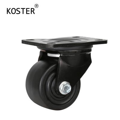 China Nylon pesado negro baja gravedad 3 pulgadas 4 pulgadas 600 kg Castor para equipos industriales en venta