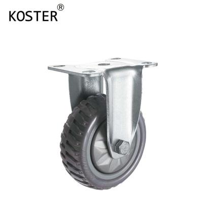 Cina 3 pollici a 5 pollici Industria Duty Grigio Free Wheel Gomma Plastico Trolley Dustbin Caster Ruote in vendita