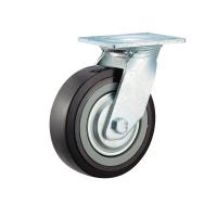 China 3-5 Inch Height Adjustable Heavy Duty Caster with Rotating Wheel and Threaded Stem for sale