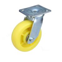 China 3-5 Inch Height Adjustable Heavy Duty Caster with Rotating Wheel and Threaded Stem for sale