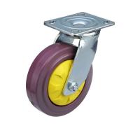 China 3-5 Inch Height Adjustable Heavy Duty Caster with Rotating Wheel and Threaded Stem for sale
