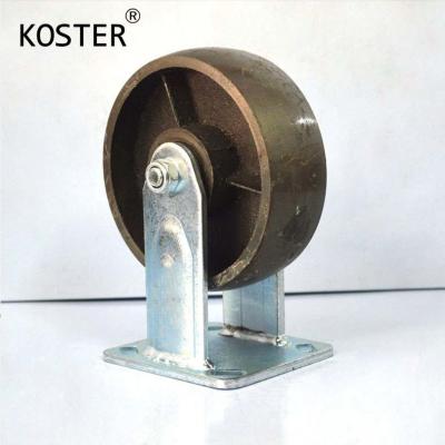 China Carga máxima 650 kg 4 5 6 8 polegadas Castor Cast Iron Caster Wheel FH00132 à venda