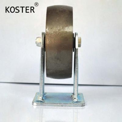 China Carga máxima 650 kg 4 5 6 8 pulgadas de hierro fundido de la rueda de rodillos FH00132 en venta