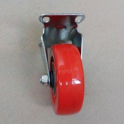 Cina 300 lbs 500 lbs Capacità di carico Materiale PU Ferro ruote pesanti per carico elevato in vendita
