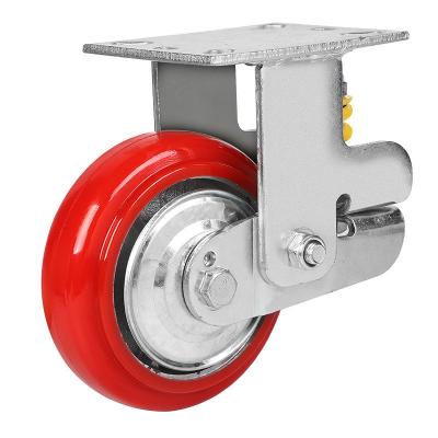 China Cuadro de hierro de rueda de PU con absorción de choques y solicitud personalizada en venta