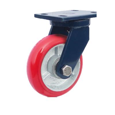 China Rodas de parafuso universal de tipo médio de carregador de núcleo de ferro com rodas de plástico de 75 mm/100 mm/125 mm à venda