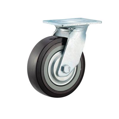 China Rodas de parafuso universal de tipo médio de carregador de núcleo de ferro com rodas de plástico de 75 mm/100 mm/125 mm à venda