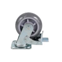 China Rotating Wheels Heavy Duty Nylon PU PVC Rubber Iron Casters for Customization Request for sale
