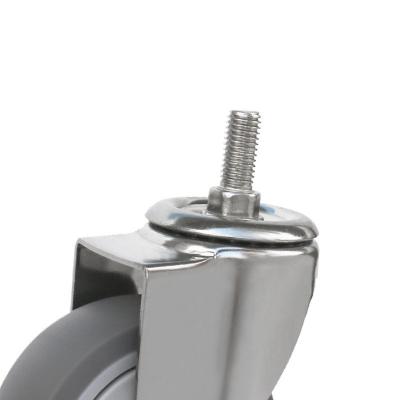Cina Arredamento del carrello ruota giratoria con spessore di 32 mm TPR Piastra di gomma grigio morbido in vendita