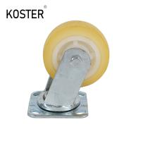 China Customized Request Heavy Duty Polypropylene Fixed Casters Wheels with Roller Bearing for sale