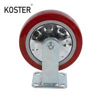 China Customized Request Heavy Duty Polypropylene Fixed Casters Wheels with Roller Bearing for sale
