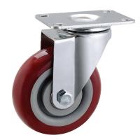 China Customized Request Industrial Casters Diameter 100mm Pl Material Caster Wheel for sale