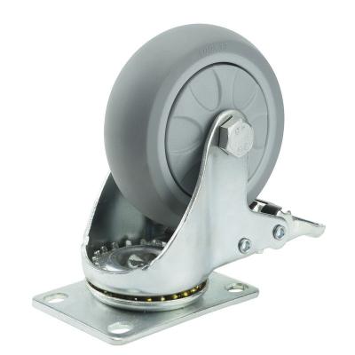 China 75 mm/100 mm/125 mm Diâmetro de plástico Rollerblade cadeira de escritório Caster roda de moagem Caster à venda