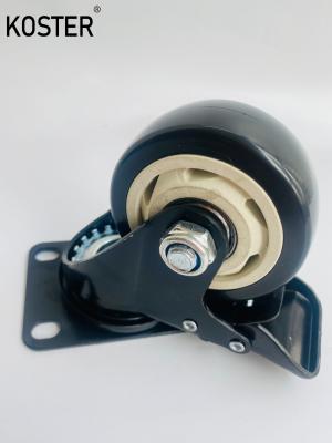 China Indústria Roda leve de trabalho com roda omnidirecional de borracha de PVC de núcleo branco-negro à venda