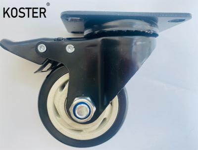 China Indústria Roda leve de trabalho com roda omnidirecional de borracha de PVC de núcleo branco-negro à venda