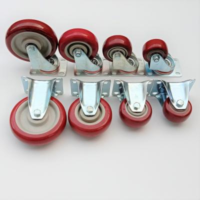 China 125mm 5 polegadas Roda Roda Roda PVC Industrial Roda com espessura de freio 32mm à venda