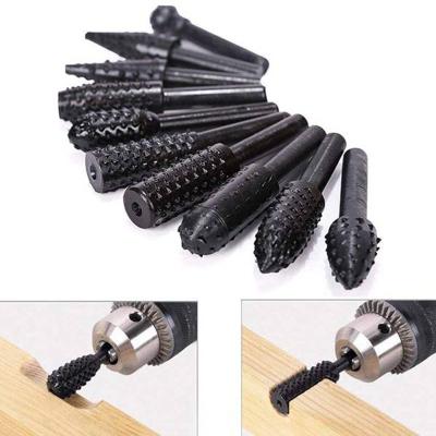 中国 6PC カービッド 木工用 ローータリー ラスプ ファイル セット フェイス フリーシング カッター 電動ドリル 販売のため