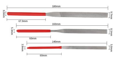 中国 3*140mm ミニ ハンディ スチール ハンド ハードウェア ツール ニードル ファイル セット 木工にとって必須 販売のため