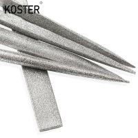 China Customized Diamond Coted Needle File 10PCS Half Round Shaped Plastic Coated Grip Handle for sale