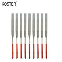 China Round File 10PCS Mini Diamond Needle File with Tooth Pattern Bidentate Pattern Included for sale