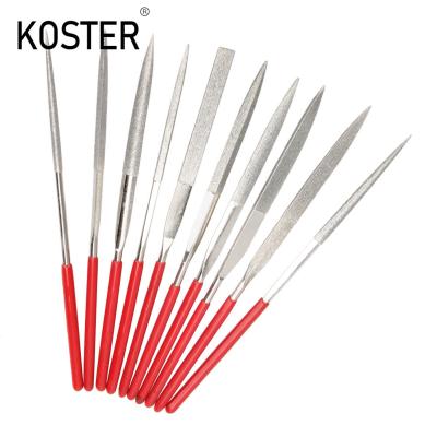 Cina File rotondo 10PCS Mini Diamond Needle File con modello di denti Bidentate Modello incluso in vendita