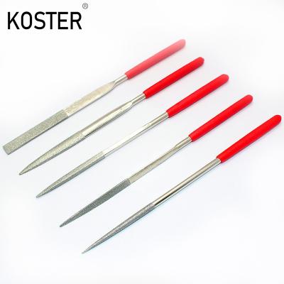 Cina File rotondo 10PCS Mini Diamond Needle File con modello di denti Bidentate Modello incluso in vendita