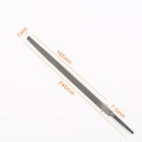China Cutting Tooth Processing Triangle File with Double Color Handle and Round Section Shape for sale