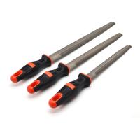China Round File High Carbon Steel Flat File with Handle Tooth Pattern Bidentate Pattern for sale
