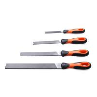 China Round File High Carbon Steel Flat File with Handle Tooth Pattern Bidentate Pattern for sale
