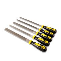 China Round File High Carbon Steel Flat File with Handle Tooth Pattern Bidentate Pattern for sale