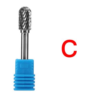 Chine 1/2 pouce Carbide Burr Fichier de la tête de travail du bois des broches rotatives avec coupe de bout et 1/4 pouce de la tige à vendre