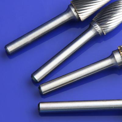 China 1/2 inch Carbide Burr File Houtbewerking Rotary Burrs met eindsnijden en 1/4 inch Shank Te koop