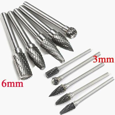 中国 セクション形 丸型 タングメン・カービッド・バー 6mm シングルカット ローータリー・バー 金属彫刻用 販売のため