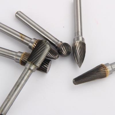 Cina Carbide Burrs 6mm Carbide di tungsteno Burs Bits per Die Grinder Lunghezza 1/4 
