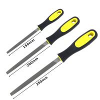 China Customized 8 Inch Double Cut Flat Bastard File with Round Shape for sale