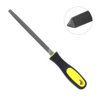 China Customized 8 Inch Double Cut Flat Bastard File with Round Shape for sale