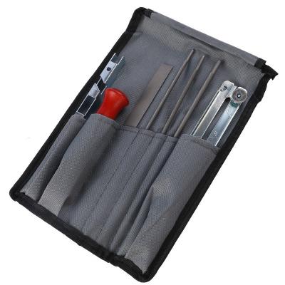 Cina Kit di affilatura per motosega a catena semicircolare 7 pezzi Strumento di affilatura per motosega a file rotondo piatto in vendita