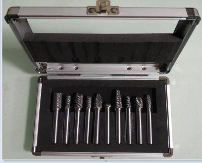Cina 10 PCS Grey Box Grinding Tungsten Carbide Rotary Burr Set per applicazioni industriali in vendita