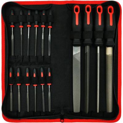 Cina Archivi di sega 19PCS utensile a mano in legno fai da te kit file piatto file in acciaio set file con custodia di trasporto in vendita
