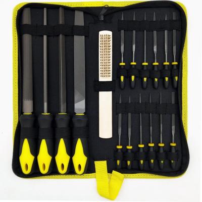 Cina Archivi di sega 19PCS utensile a mano in legno fai da te kit file piatto file in acciaio set file con custodia di trasporto in vendita